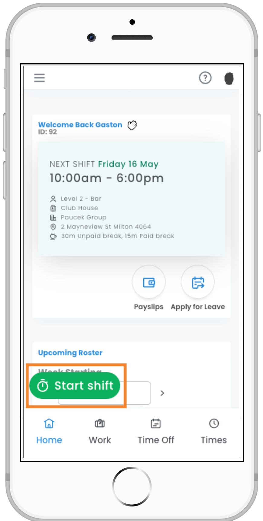 Clocking from your phone (Employee App) – Employee Portal