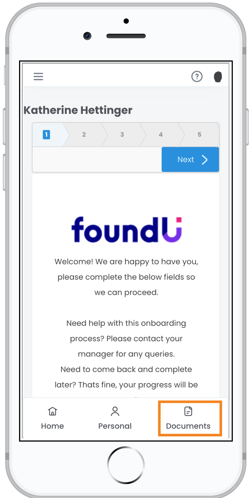 Pending documents to sign – Employee Portal
