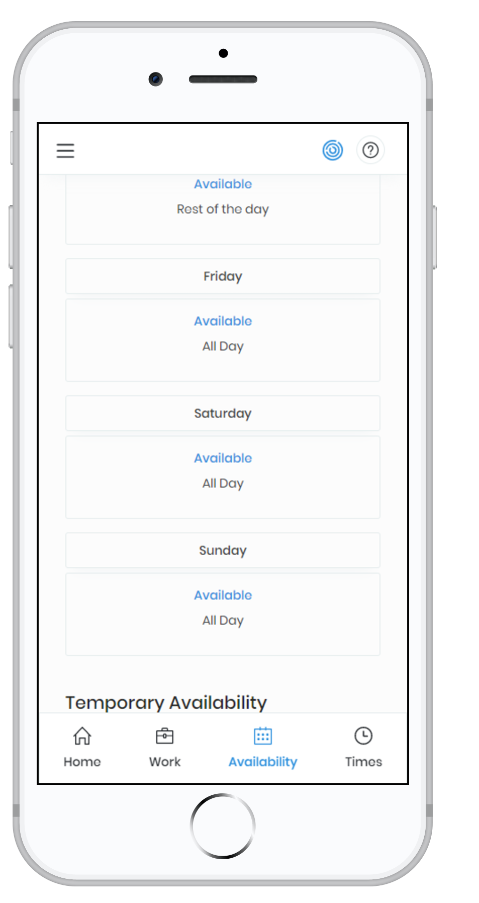 Updating your Availability – Employee Portal